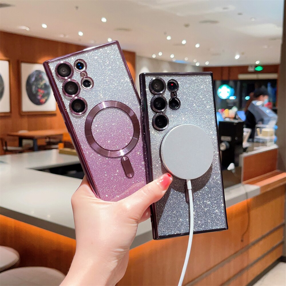 Glitter MagSafe Samsung Galaxy Phone Case – HoHo Cases