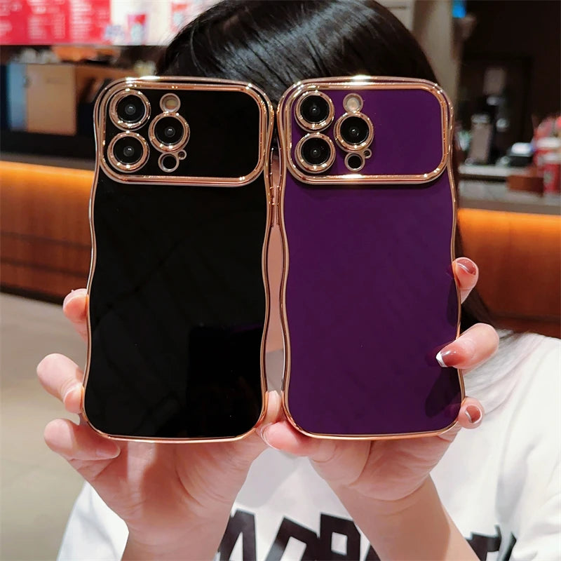 Luxury Plating Wave Edge iPhone Case – HoHo Cases