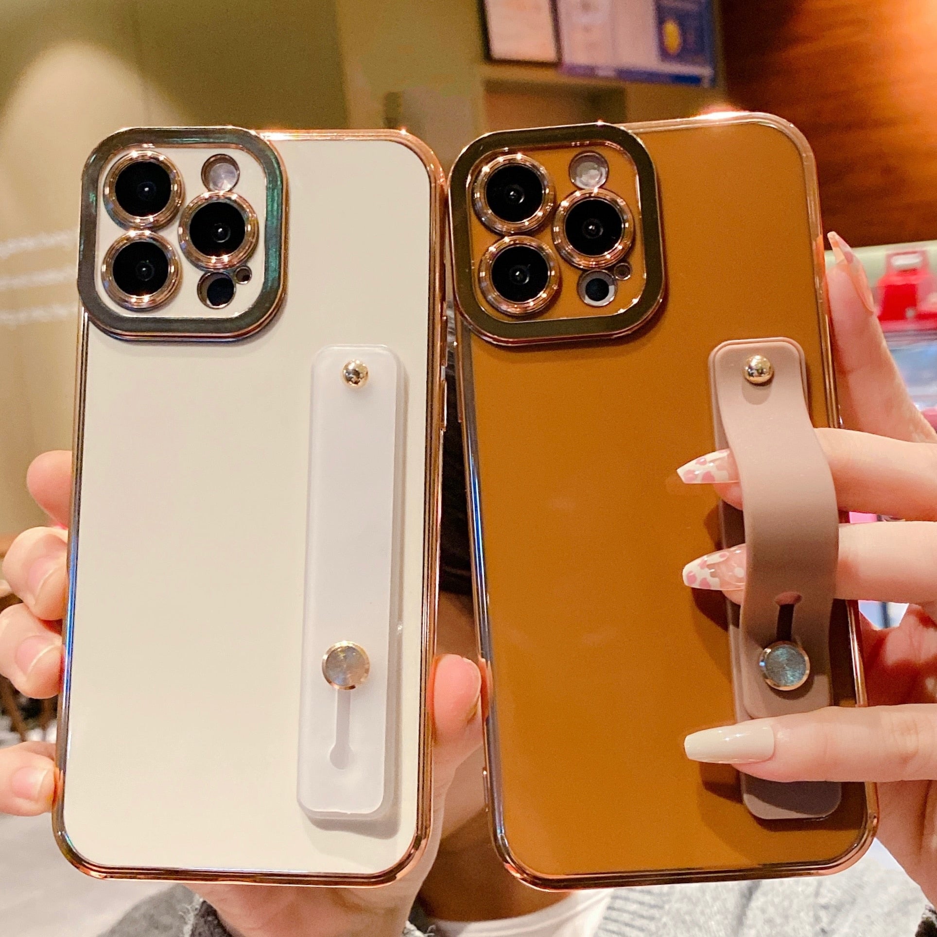 Luxury Plating Wrist Strap iPhone Case | HoHo Cases