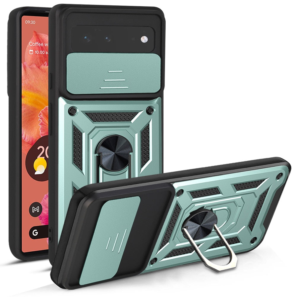 Armor Style Google Pixel Case with Ring Stand – HoHo Cases