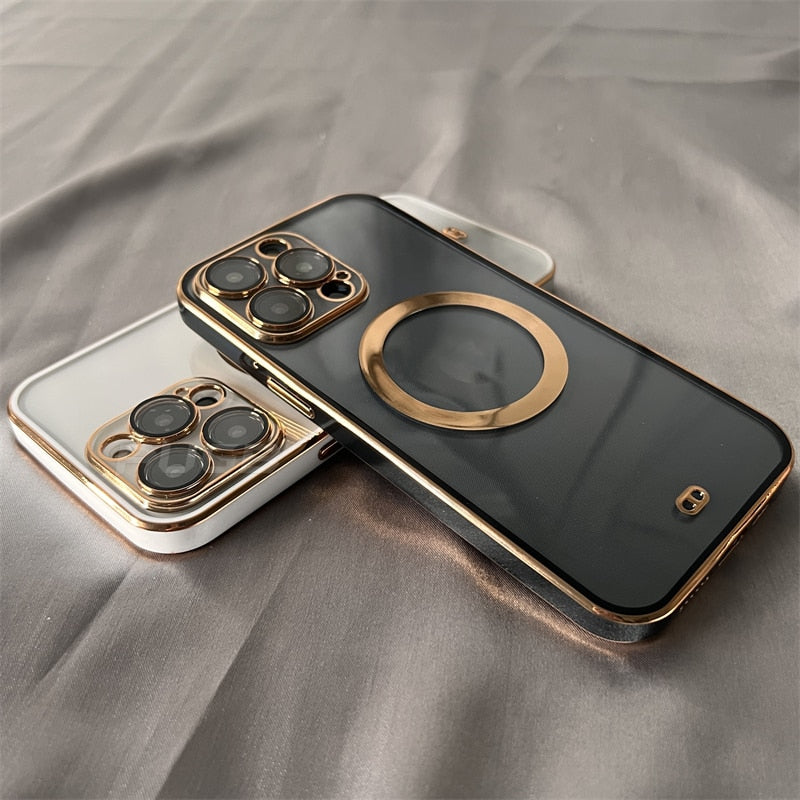 6D Plating Clear MagSafe iPhone Case – HoHo Cases