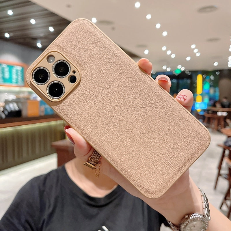 Luxury Leather Textured iPhone Case | HoHo Cases